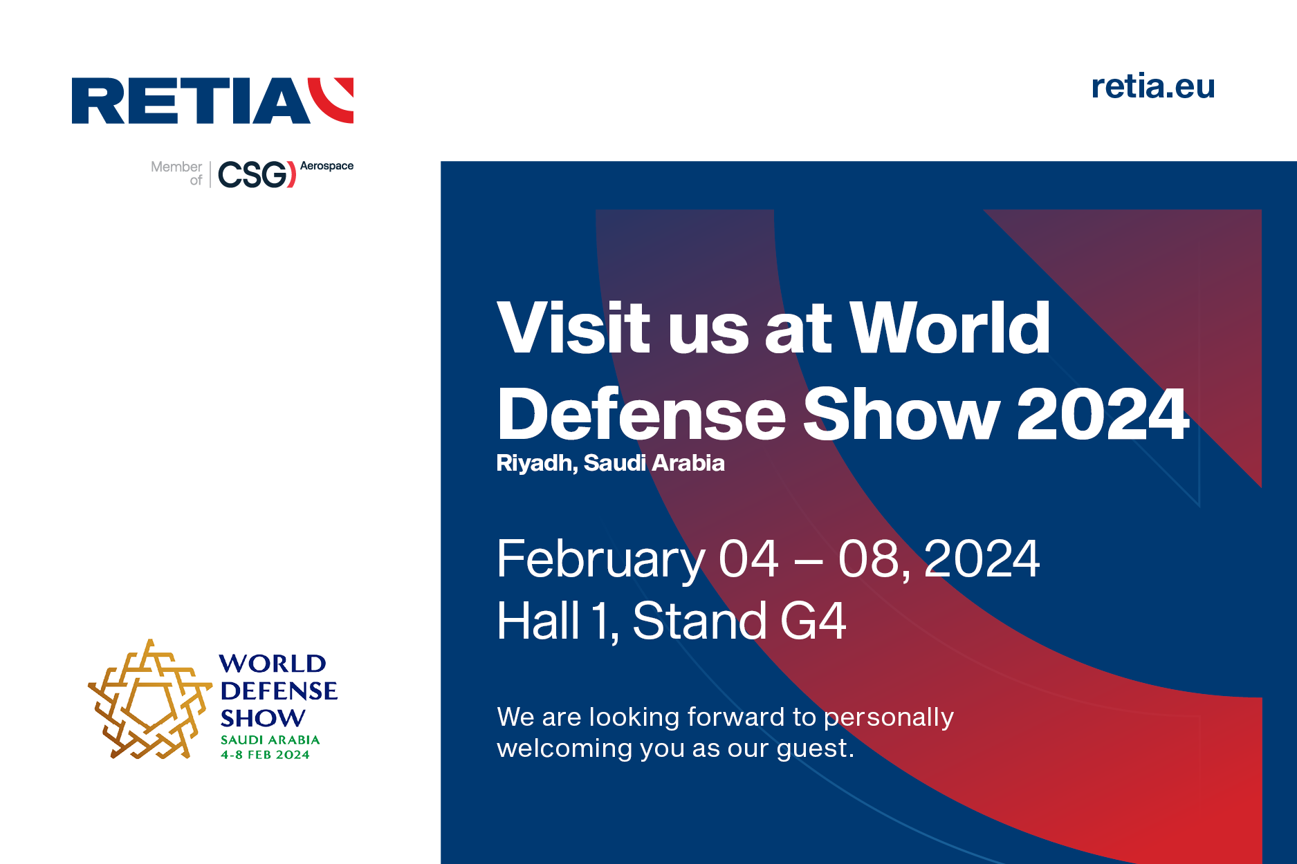 Visit us at World Defense Show 2024 – RETIA